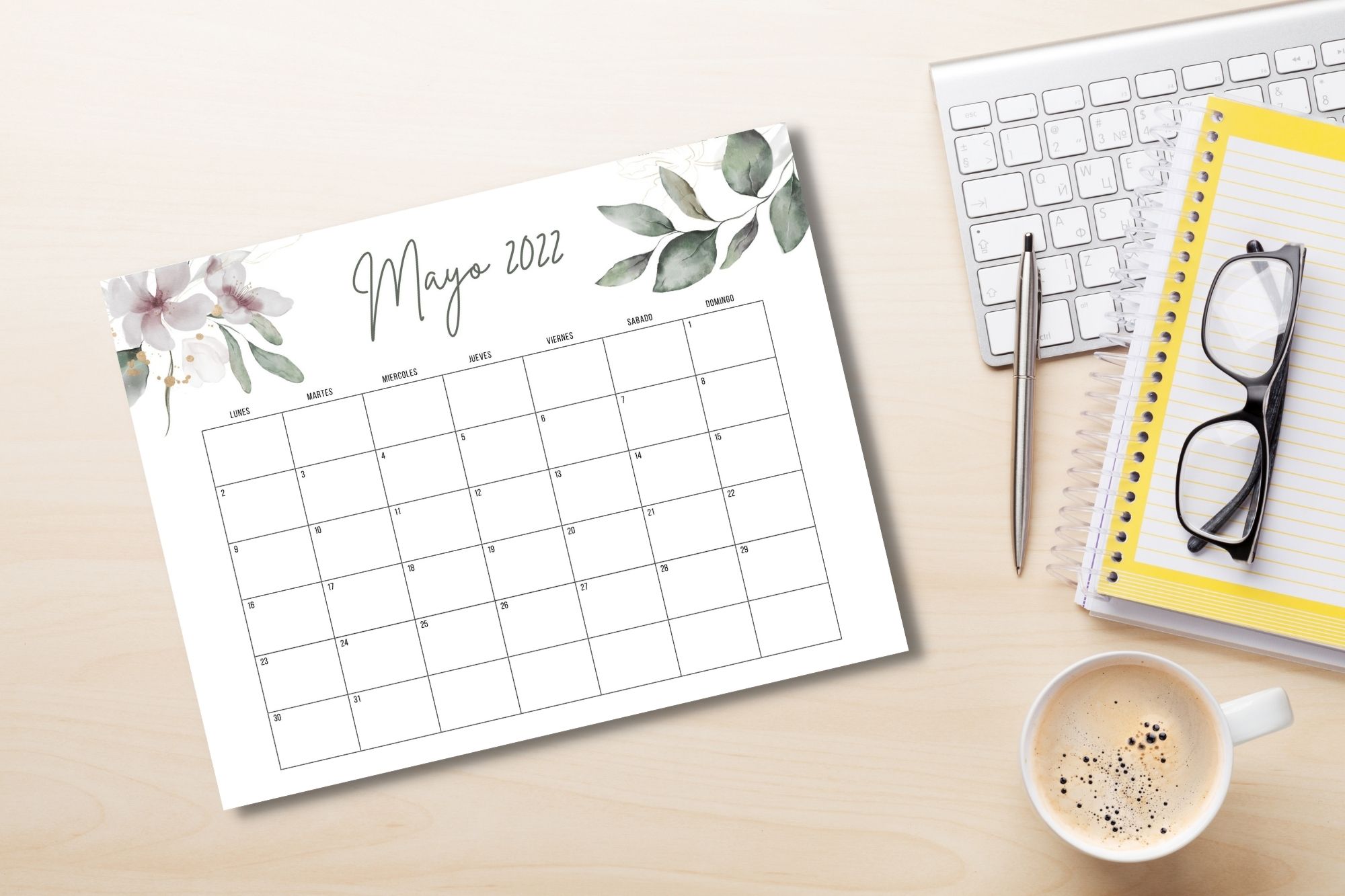 Calendarios De Mayo 2022 Para Imprimir