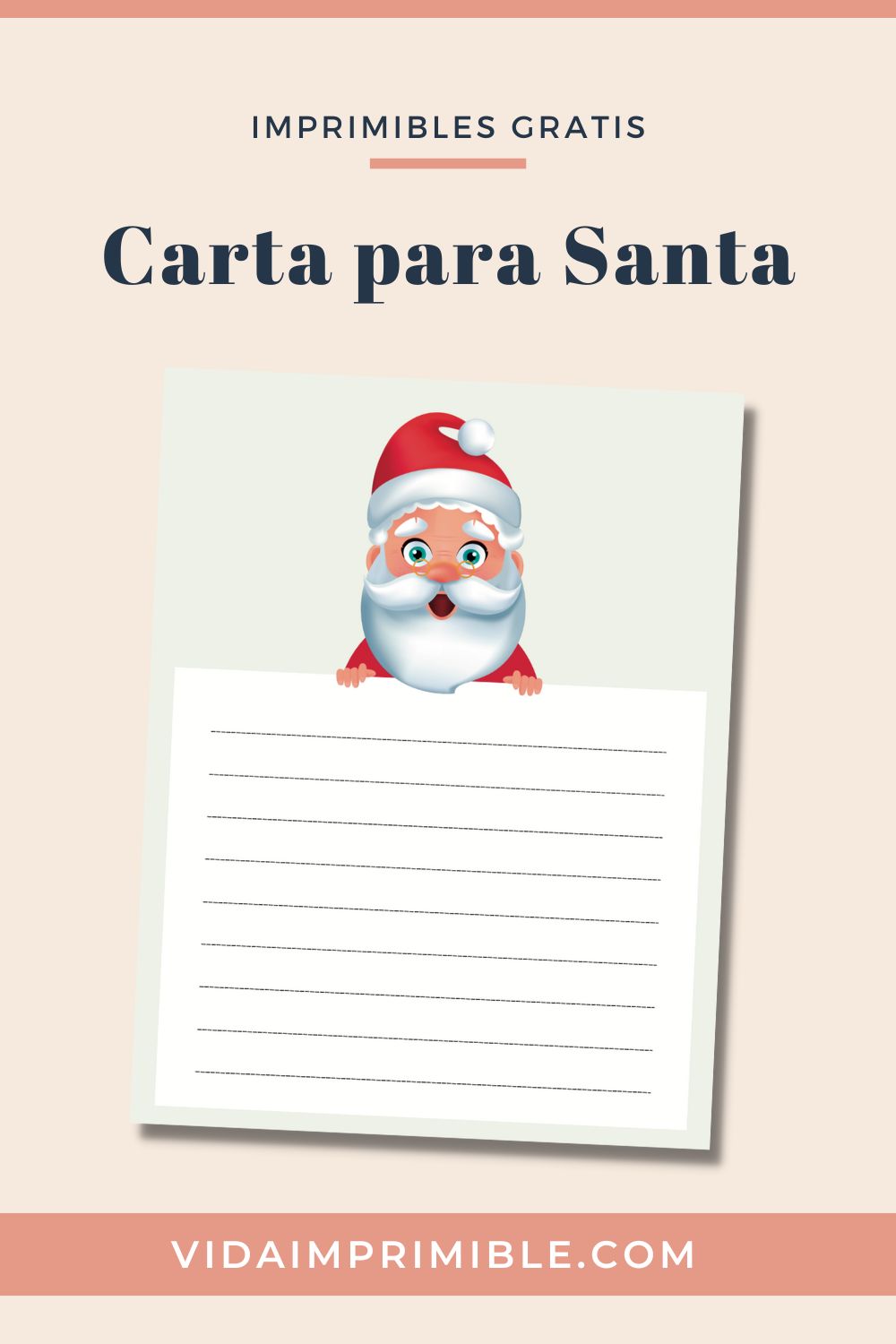 Carta para Santa Claus | Vida Imprimible