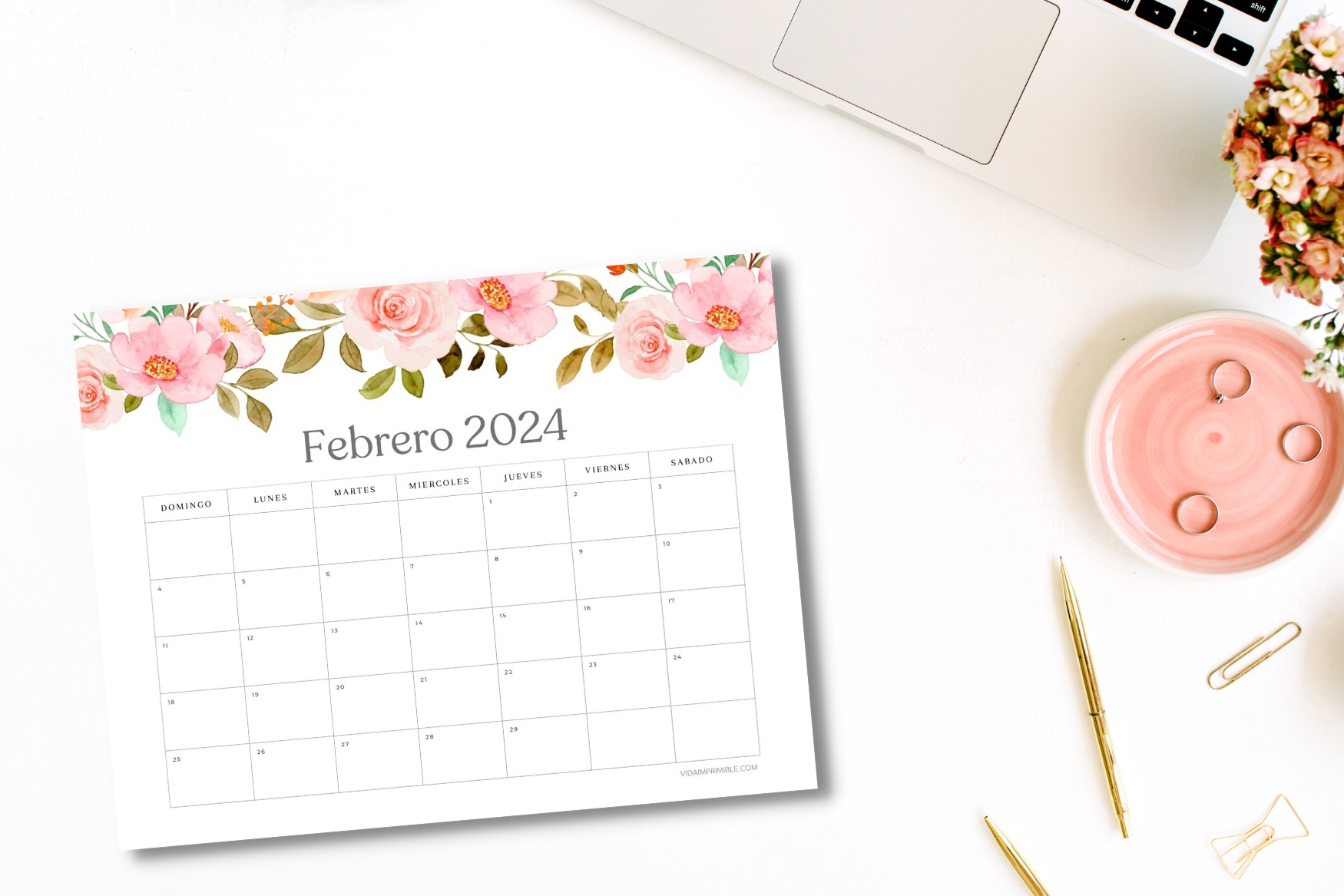 10+ PDF Calendarios de Febrero 2024 para Imprimir